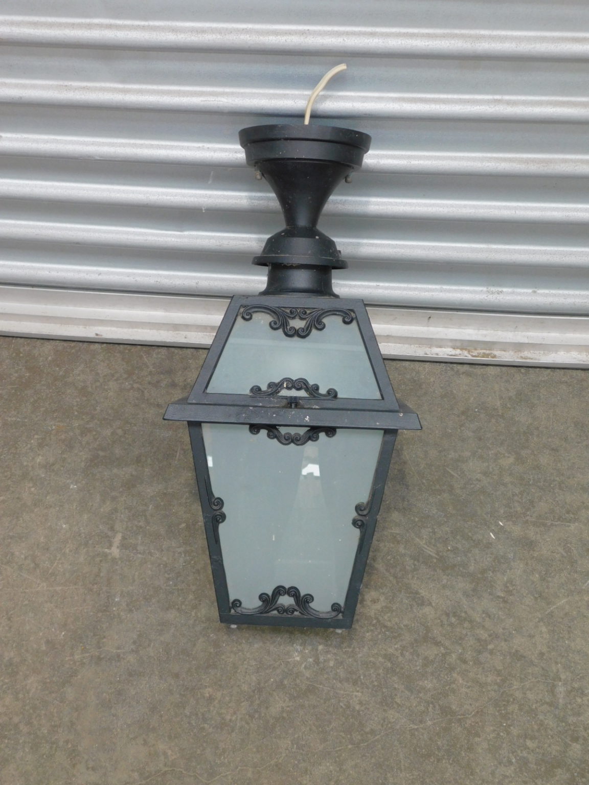 Traditional Black and Glass Coach Light Ceiling Mounted, 5s – Sell4You ...