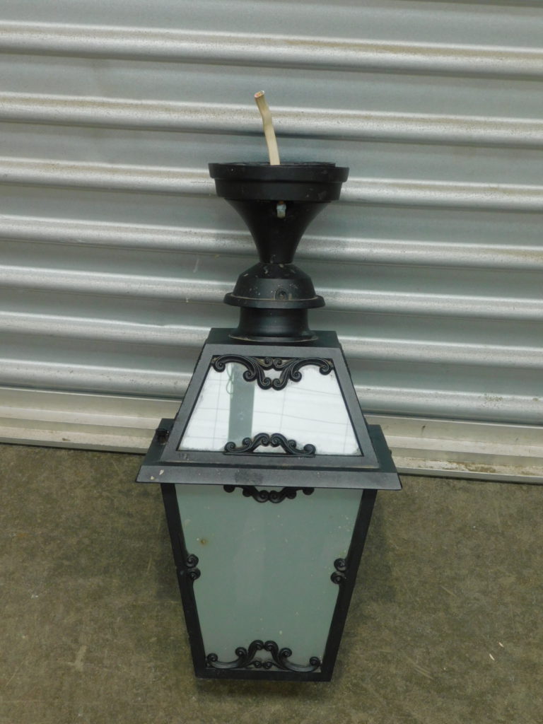 Traditional Black and Glass Coach Light Ceiling Mounted, 5s – Sell4You ...