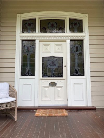 Edwardian Leadlight Entrance Set 2400mm wide, removed 2v – Sell4You The ...