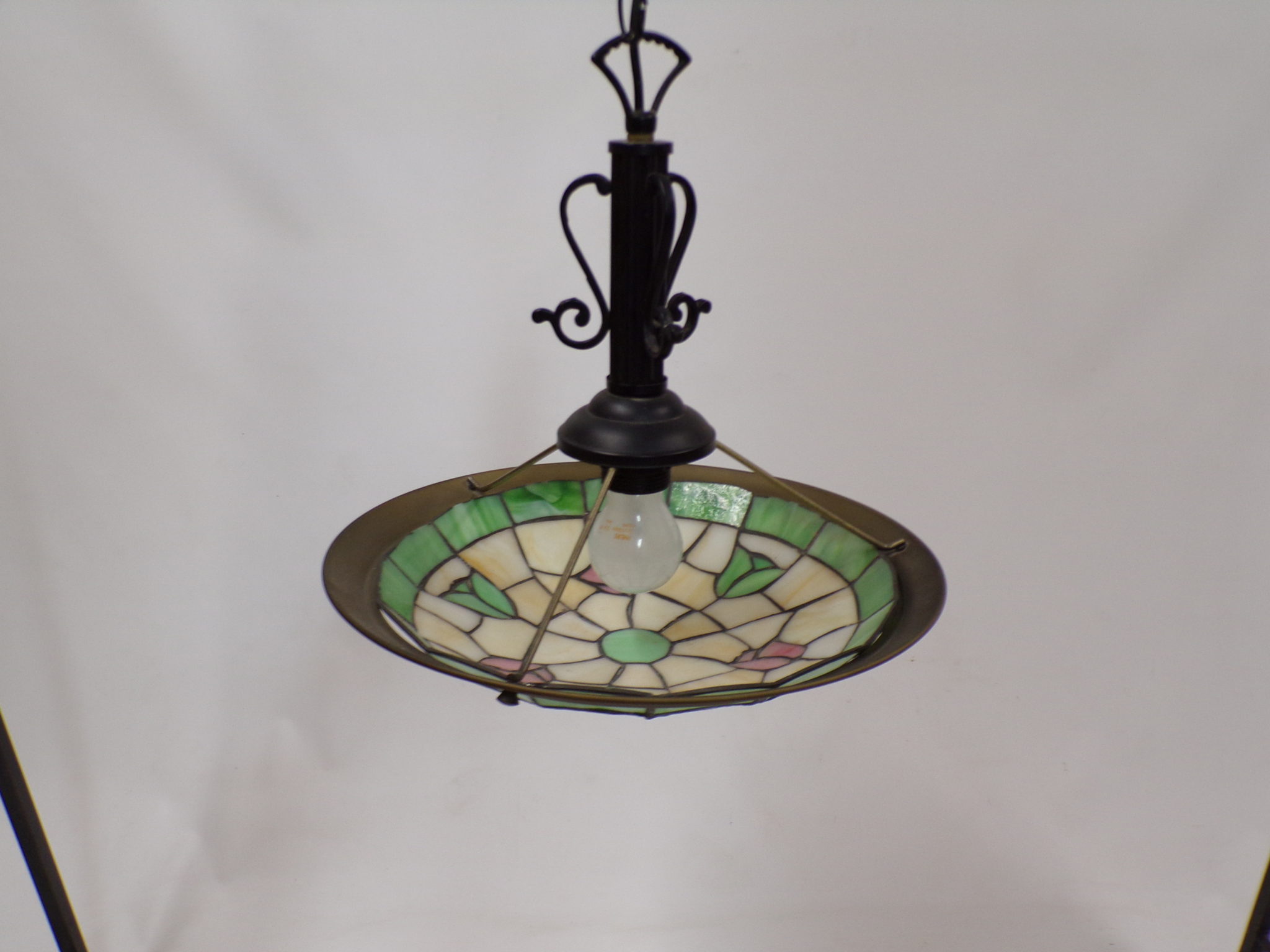 Leadlight Pendant Light, 360mm diameter , 7b – Sell4You The Salvage ...
